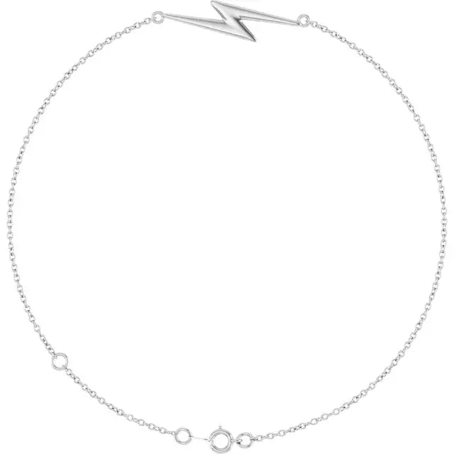 Sterling Silver Lightning Bolt Bracelet – BC Clark